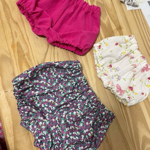Sewing Pattern of Baby Bloomers, Diaper Cover, Short for Kids Sewing ...