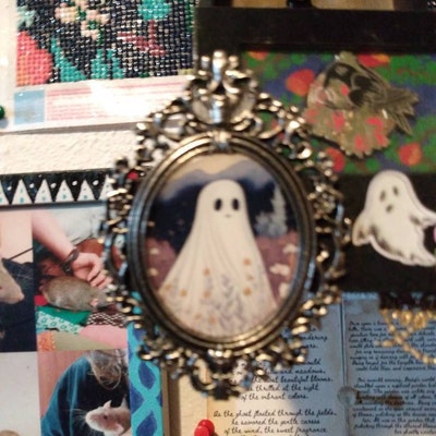 Tiny Baroque Framed Rustic Ghost Portrait 2x3 Inches - Etsy