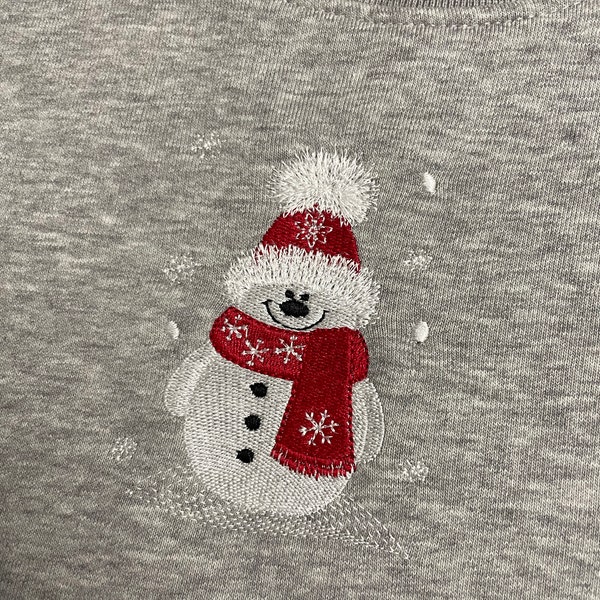 Snowman Machine Embroidery Design , Winter Embroidery, 4 Sizes, Instant ...