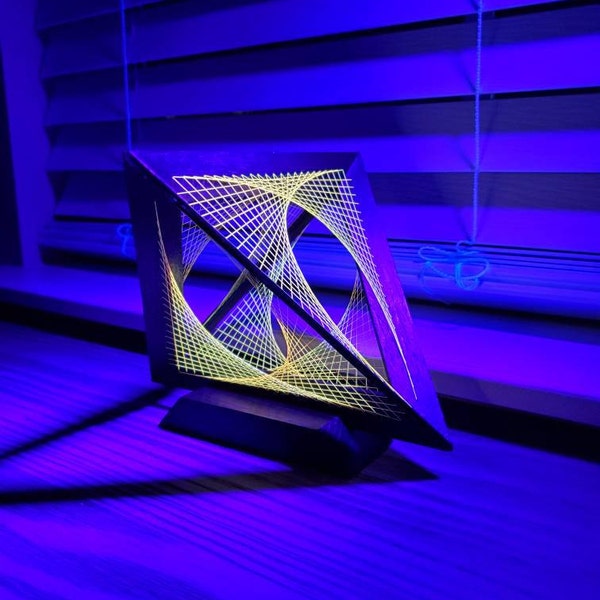 Icosahedron Parabolic Curves 3 Layers Design | String Art | Flower of ...