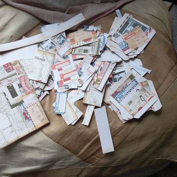 DISPATCH DESPATCH - Printable Scrapbook Papers, Postal Theme DIGI23 22 ...