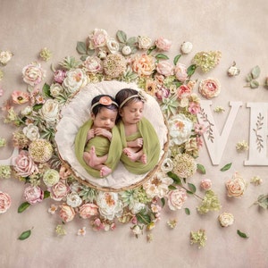 Digital Backdrop Background Newborn Baby Girl or Boy Cream - Etsy