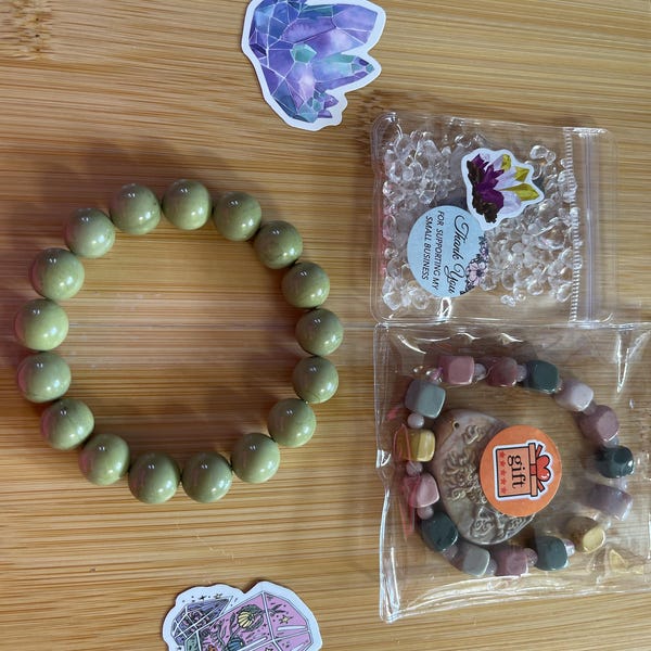 High Quality Flashy Skeletal Moonstone Crystal Bracelet 11 Mm - Etsy