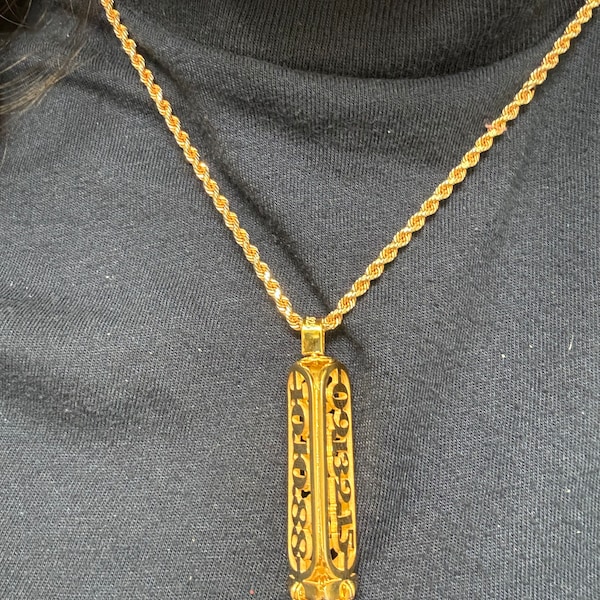 3 Sided Engraved Ancient Egyptian Pendant, Egyptian Personalised Name ...