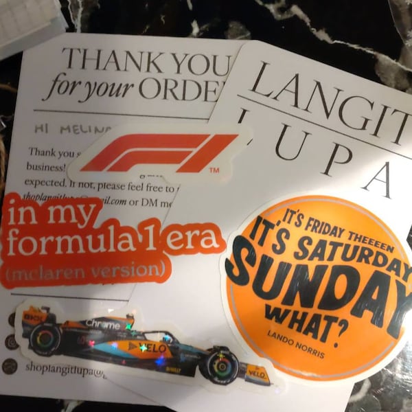 Formula 1 Funny Driver Quotes Sticker Bundle - Mclaren Red Bull ...