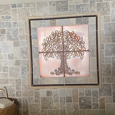 Celtic Tiles, Celtic Designs, Set of 4 Copper Celtic Tiles , Celtic ...