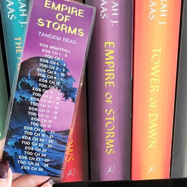 ONE Throne of Glass Tandem Read Bookmark - Double Sided - TOG Book Mark ...