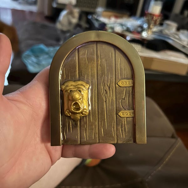 Alice in Wonderland Fairy Door With 3D Hand Sculpted and Hand Painted ...