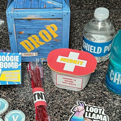 Gamer Drop Crate Chip Bag, Mystery Blind Loot Goody, Party Favor Blue ...