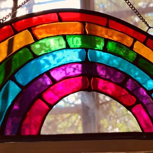 Rainbow Stained Glass Window Suncatcher Rainbow Gift UK Usa - Etsy