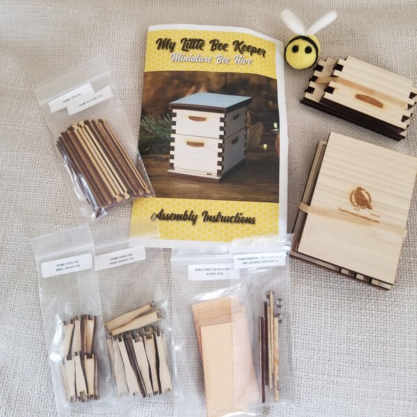 Mini DIY Bee Hive Model Kit, My Little Beekeeper Original Model Kit ...