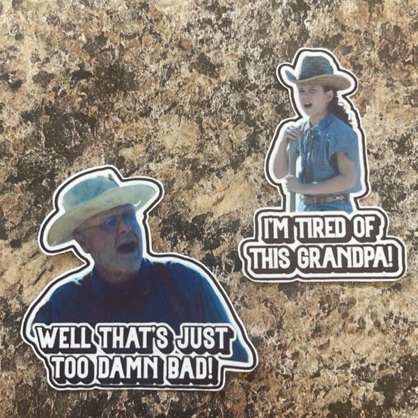 I'm Tired of This Grandpa! Holes Vinyl Sticker for Laptops ...
