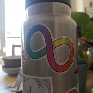 Neuroqueer Infinity Symbol Vinyl Sticker Neurodiversity - Etsy