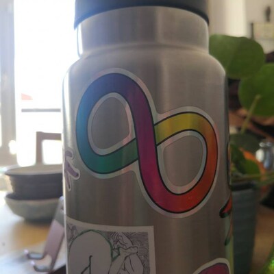 Neuroqueer Infinity Symbol Vinyl Sticker Neurodiversity - Etsy