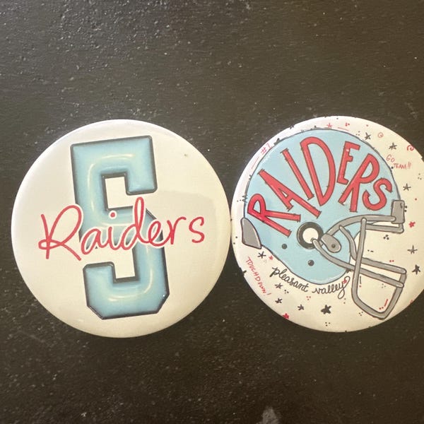 Custom Spirit Buttons | Senior Sports | Mascot | Custom - Etsy