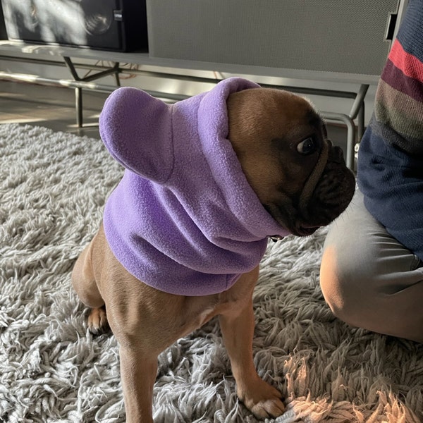 Frenchiestore Organic Dog Frenchie Ear Warmers | Purple - Etsy