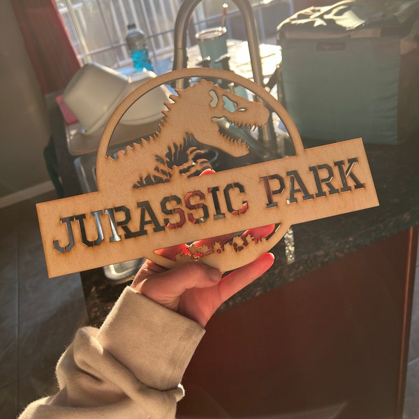 11.5'X18.5' Personalized Wood Dinosaur Wall Sign Bedroom Door Sign - Etsy