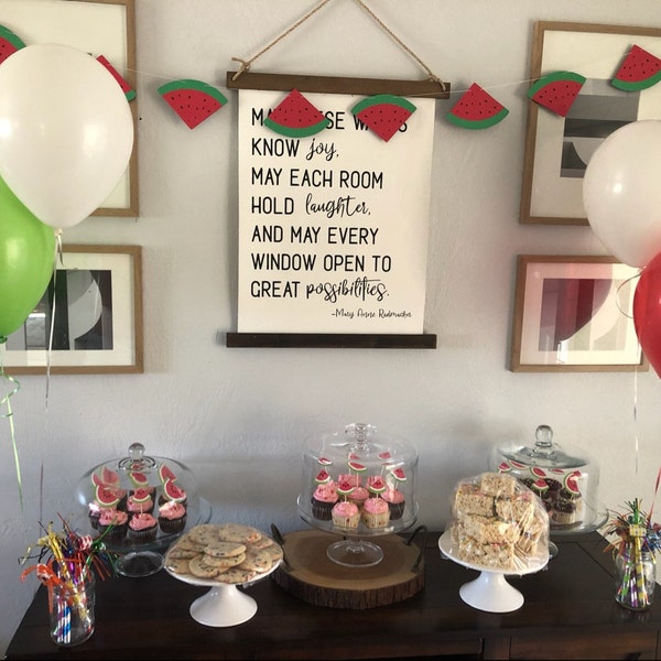 Watermelon Banner, Watermelon Party, Watermelon Birthday, Watermelon ...