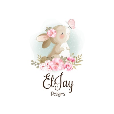 Bunny Logo, Rabbit Logo, Baby Logo, Children's Logo, Premade Logo ...