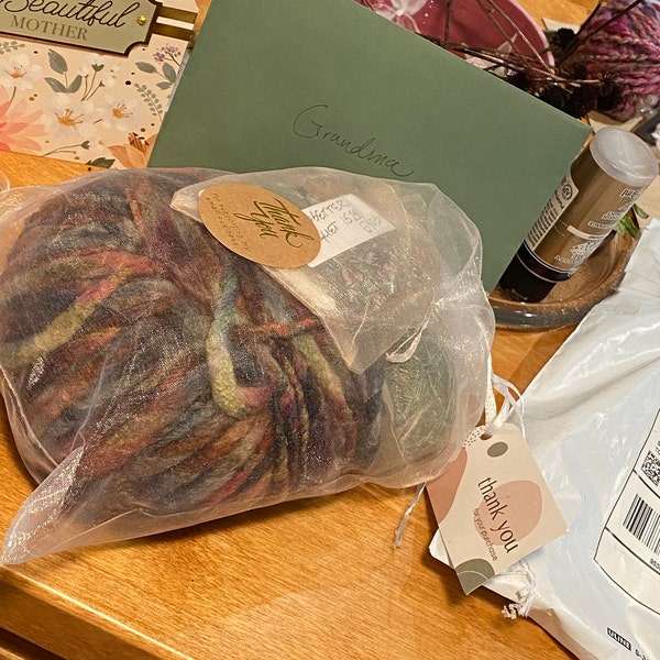 Dryad Fantasy Elements 12yd 6x2 Fiber Art Yarn Bundle . Bronze Moss ...
