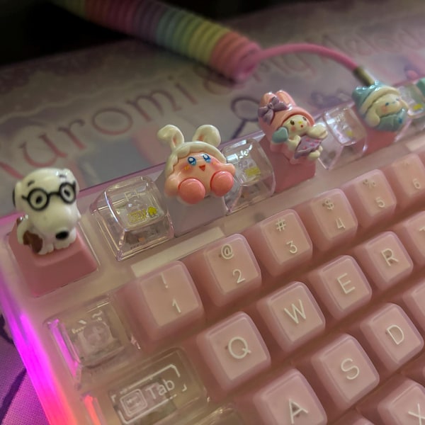 Kawaii Snoop Keycaps, Dog Keycaps, Animal Keycaps, Cute Keycaps - 1pc ...