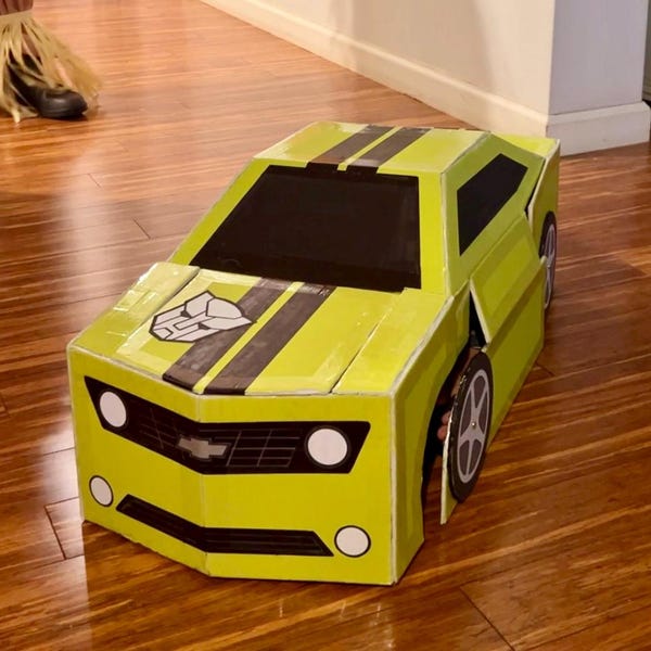 Template for Transforming Car Costume for Kids Halloween Costume ...