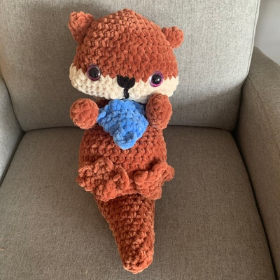 Amigurumi Otter Pattern, Plush Pattern, PDF Pattern, Stuffed Otter Toy ...