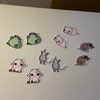 10 Pack Woebegone Animal Mini Sticker Flakes / Cute Funny Frog Cow ...