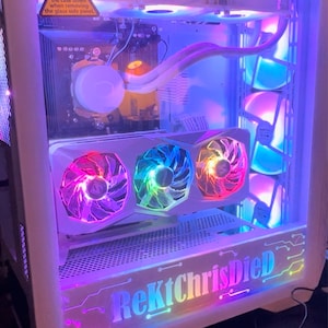 Custom Pc Plate, Gaming Computer Custom RGB Psu Cover Plate, PSU Shroud ...