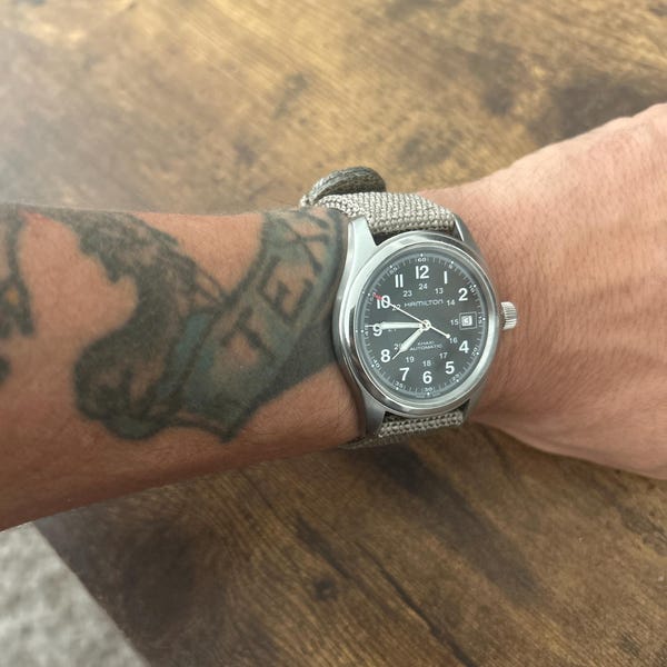 Premium FKM Rubber Hinge Watch Strap / White 20/22mm Quick Release ...