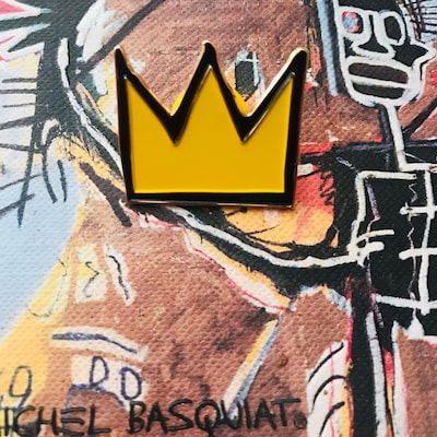 Basquiat Pin Crown Pin - Etsy