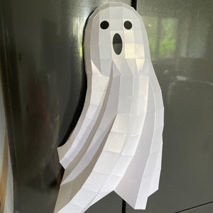 Ghost Papercraft 3D DIY Low Poly Paper Crafts Halloween Wall - Etsy