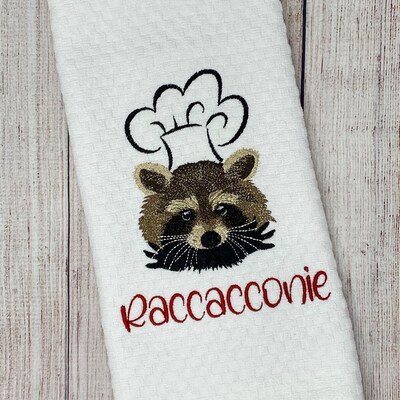 Raccoon Machine Embroidery Design Cute Raccoon Embroidery Files 5 Sizes ...