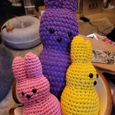 No Sew Peep Bunny, Crochet Pattern, PDF, Digital, Download, Easter ...