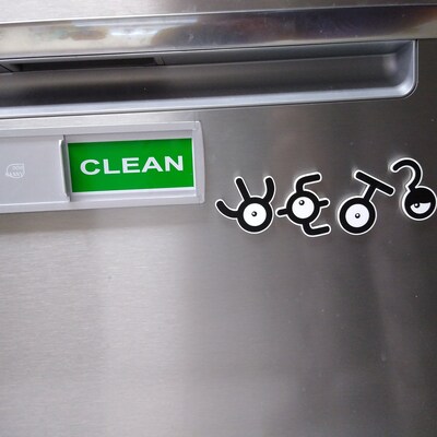 Pokémon Unown Fridge Magnets Complete Set 28 Plus Bonus Shiny - Etsy