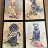 Black Labrador Retriever Art Print Hunting Dog Wall Decor - Etsy