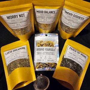 Loose Leaf TEA Starter KIT Organic Tea Gift Set Tea Gift BOX Ready to ...