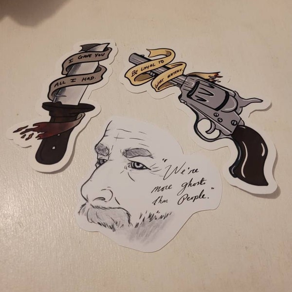 RDR2 Arthur Morgan Revolver Sticker - Etsy