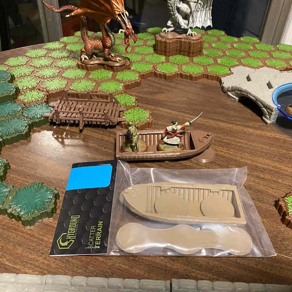 Grass Texture STL Files Hyground Hex Crowns, Terrain for Miniature ...