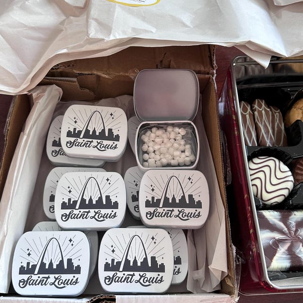 Dozen (12) St. Louis Mint Tins - Perfect Party Favors & Goodie Bag ...