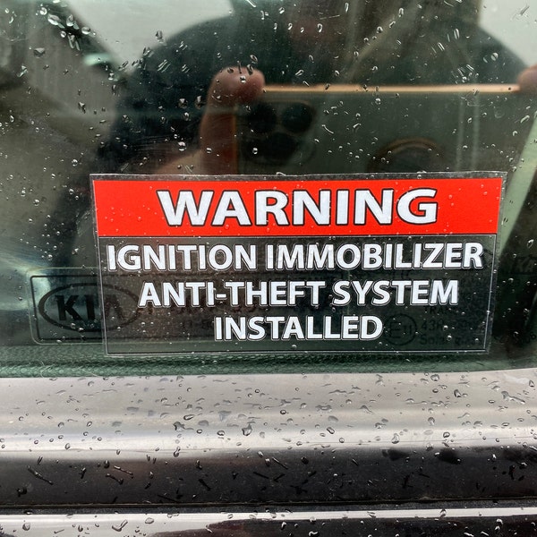 Anti Theft Car Sticker ODB Port Disabled Theft Prevention Sticker - Etsy
