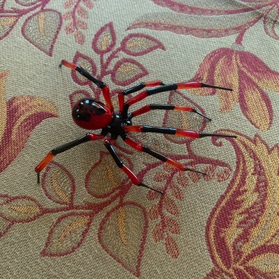 Glass Spider Figurine Figurine Blown Glass Spider Handblown - Etsy