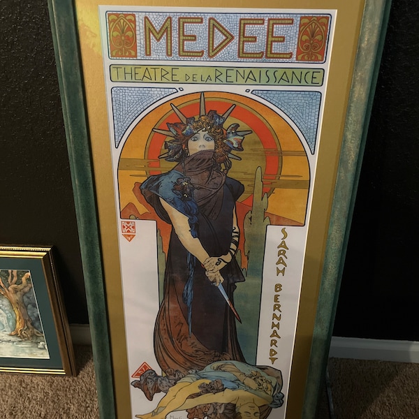 Mucha Medee Medea Sarah Bernhardt Theater Show by Alphonse Mucha ...
