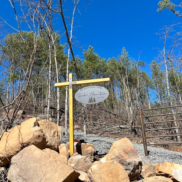 Oval METAL Evergreen SIGN ,personalized Metal Sign, Personal Door Sign ...