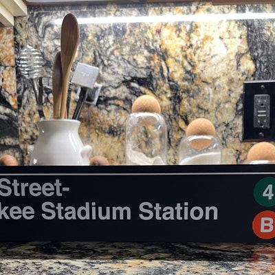 161 Street Yankee Stadium Station New York City Subway Sign Wood Sign ...