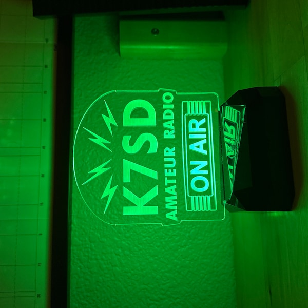 Ham Radio Lighted on Air Callsign Display LED - Amateur Radio Operator ...