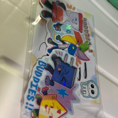 Four Two and X Holographic Vinyl Sticker BFDI / BFB / TPOT / Xfohv ...