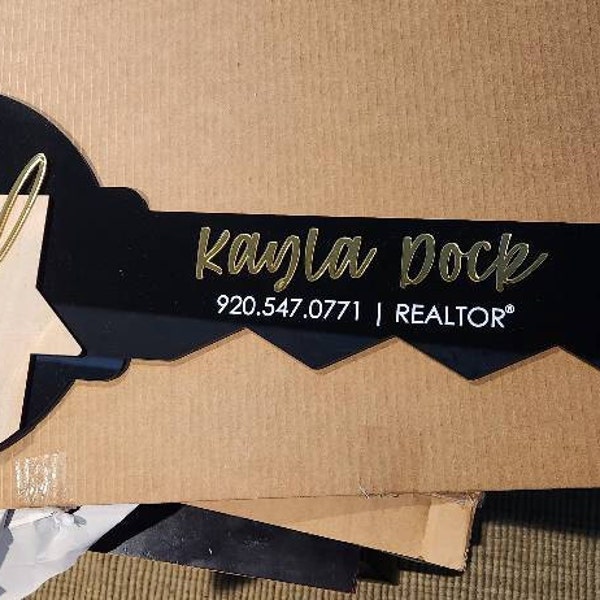 Personalized Realtor Key With Heart Closing Realty House Sold Acrylic ...