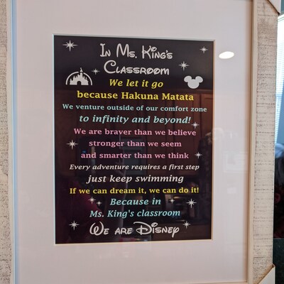 Teacher Gift, Disney Classroom Poster, Teacher Gifts, Teacher Thank You ...