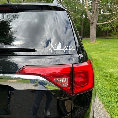 Golf Cart Decal Ladies Golf Decal for Car Window Heartbeat Lifeline ...